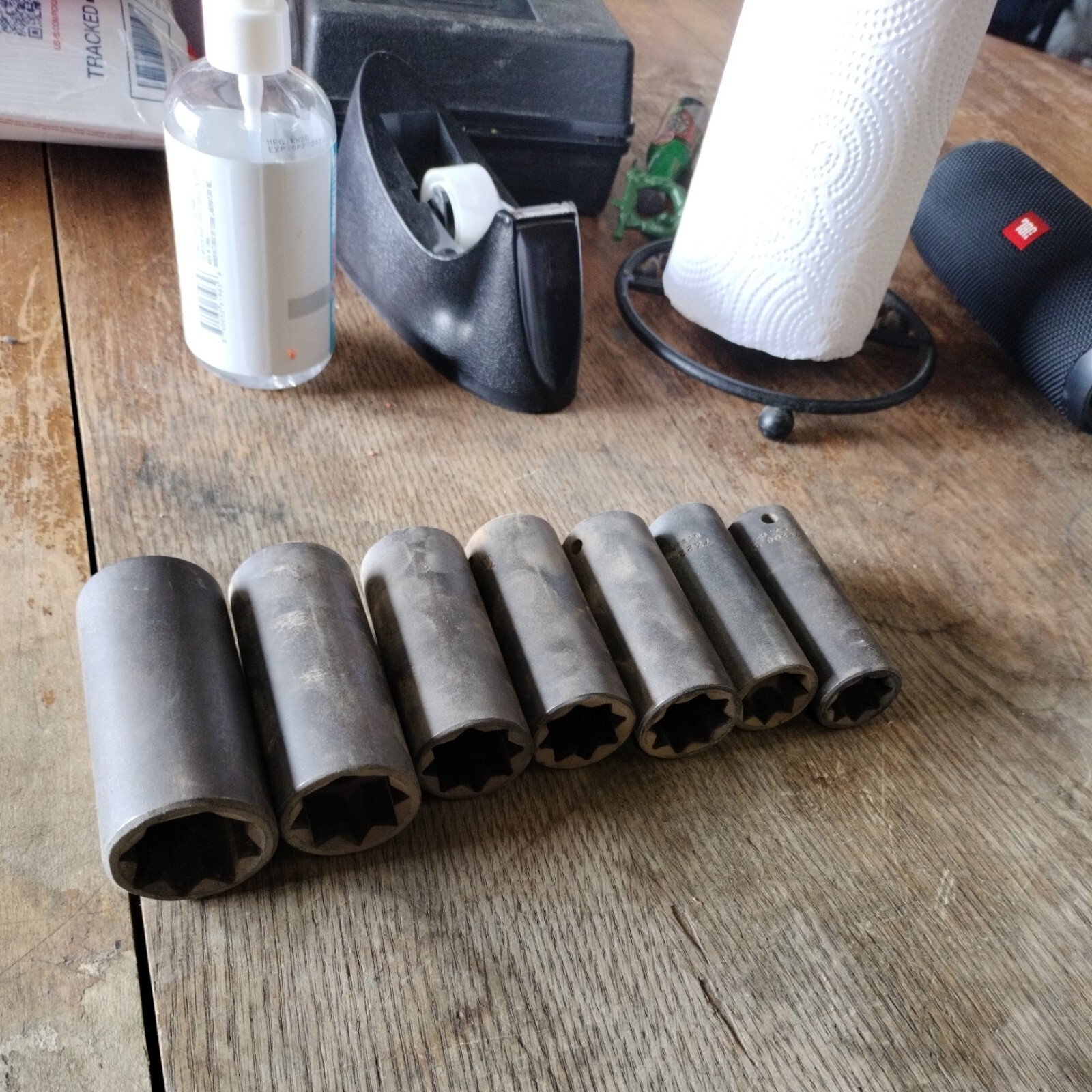 7 PROTO REVERSE TORX DEEP IMPACT SOCKETS-APPEAR UNUSED-SELLING TOGETHER ...
