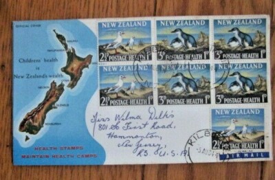 NEW ZEALAND 1964 TARAPUNGA& KORORA BIRDS KILBIRNIE CANCEL FDC | eBay