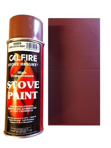 Stovebright Heat Resistant High Temperature Stove Paint - Terra Cotta ...