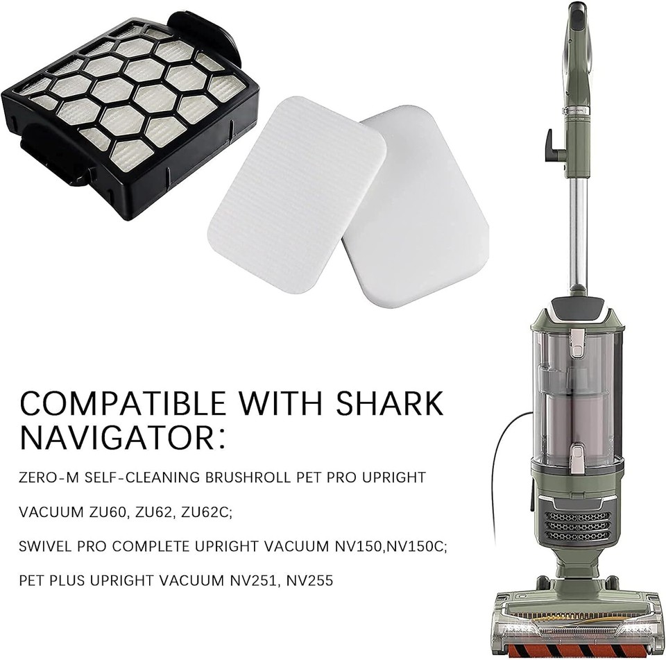 Filter Replacement for Shark ZU62 ZU60 NV255 NV150 NV251 NV151 1238FT60 ...