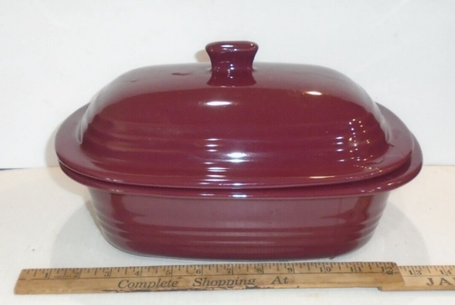 Pampered Chef 3.1Qt 3L Cranberry Deep Covered Baker Roaster Dutch Oven ...