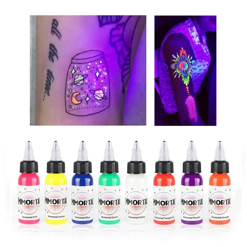 Fluorescent Ink Tattoos Magic Ink Tattoos, Activated By Light, Are The