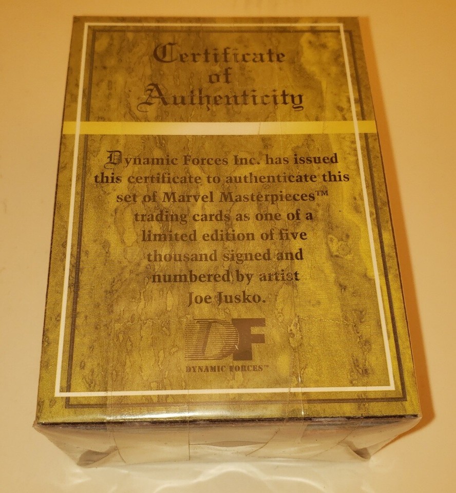 1992 Marvel Masterpieces JOE JUSKO SIGNED AUTO Autograph (4406/5000 ...