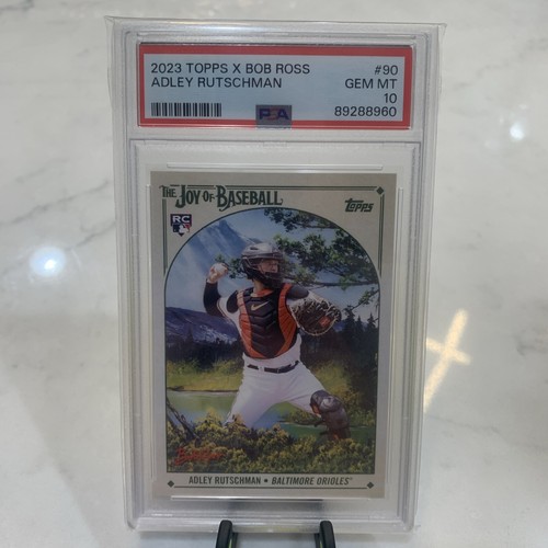 2023 Topps X Bob Ross Adley Rutschman Rookie Card RC #90 PSA 10 GEM ...