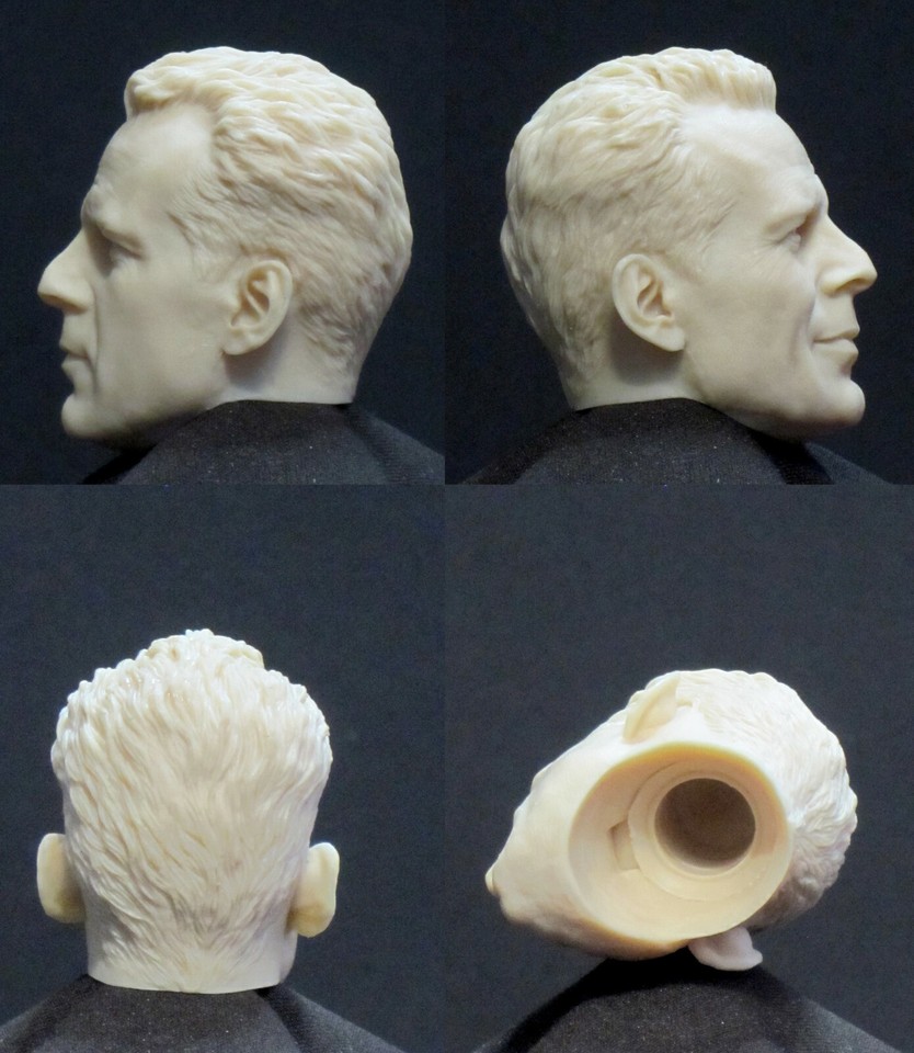 SP# V-179 Bruce Willis RESIN UNPAINTED HEAD SCULPT Action figures 1/6 ...