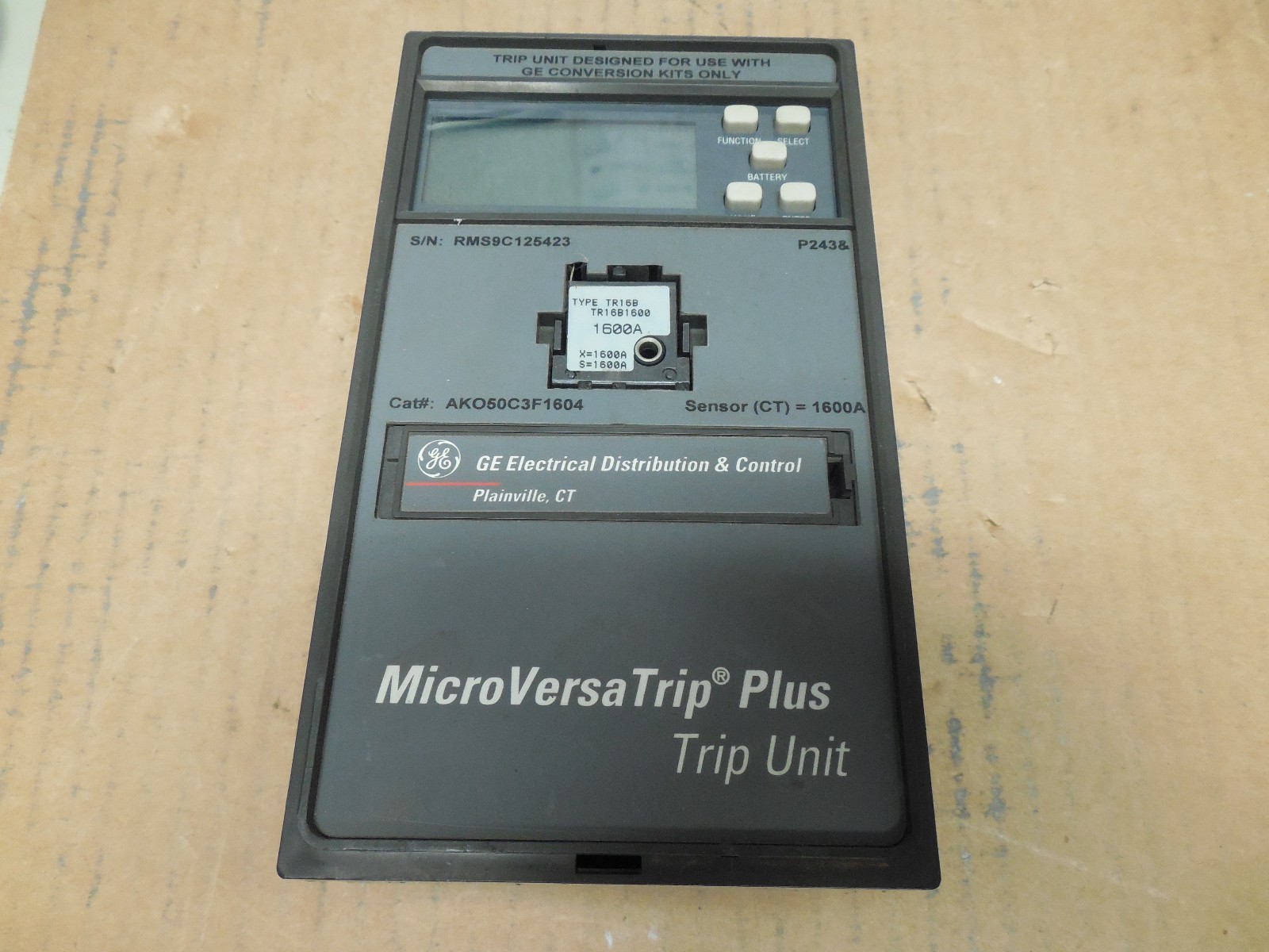 GE GENERAL ELECTRIC MICRO VERSA TRIP PLUS AKO50C3F1604 w/ 1600A TRIP | eBay