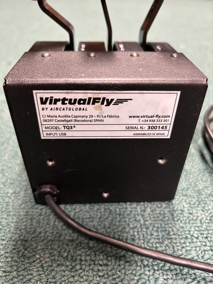 VirtualFly Virtual-Fly TQ3+ Flight Simulator Controls | eBay