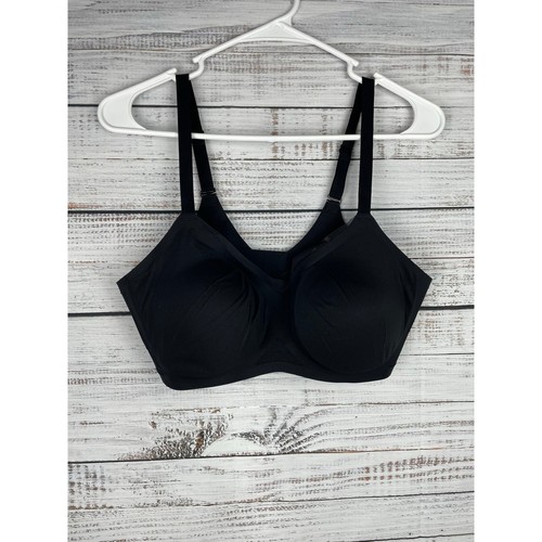 Honeylove Crossover Bra Black Shapewear Comfort Large 38B/C Adjustable ...