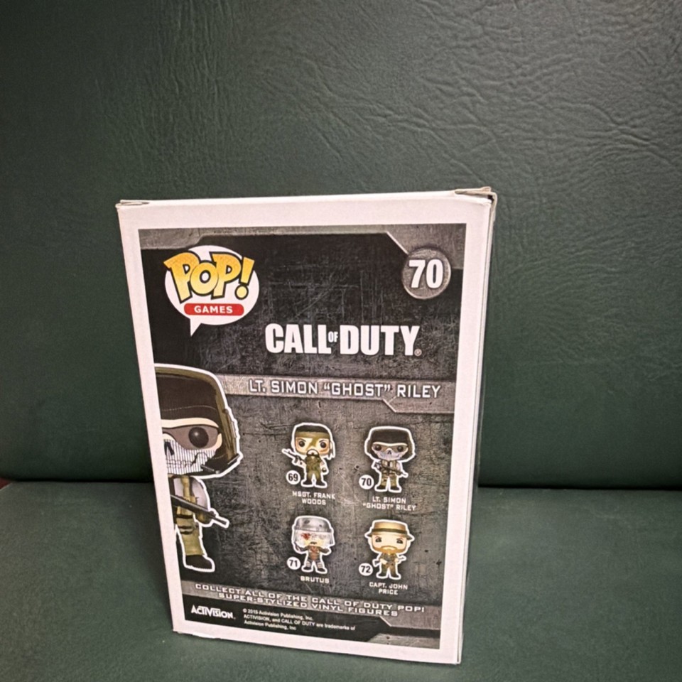 Funko Pop! Vinyl: Call of Duty Lt. Simon "Ghost" Riley #70 GameStop ...