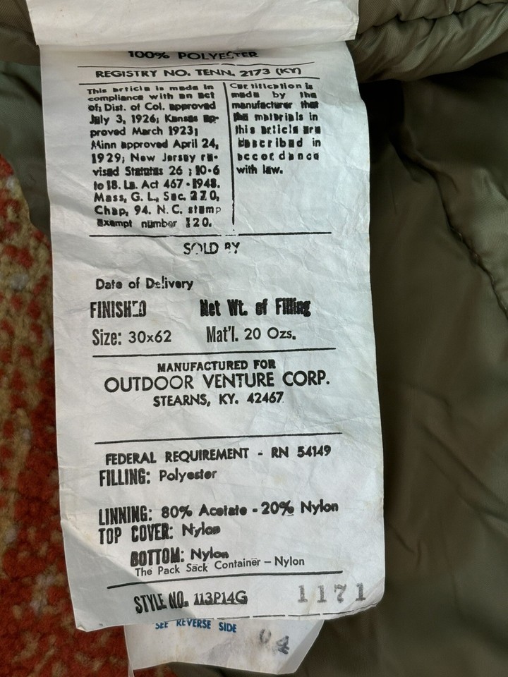 Vintage GI Joe ARAH Pak N Sak Backpack Sleeping Bag Hasbro Camping w ...