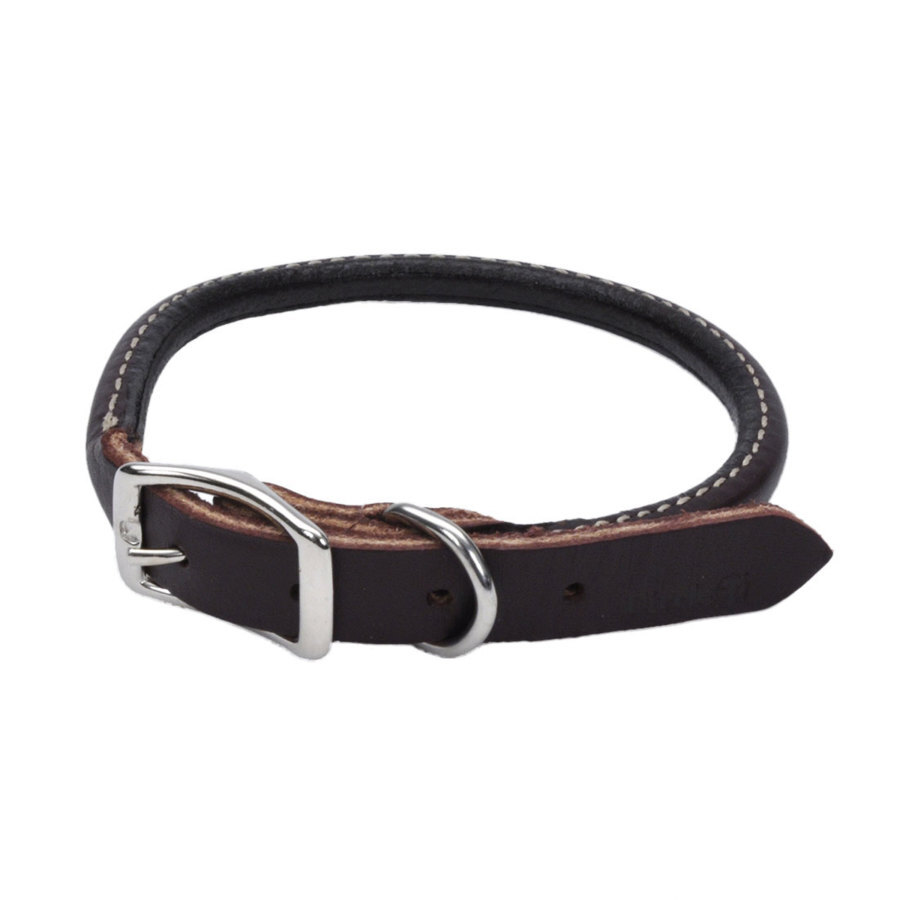 Circle T Latigo Leather Round Dog Collar Brown (Size Options)* | eBay