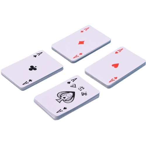 Super Mini Playing Cards Miniture Plastic Coated Tiny Poker Card Deck ...