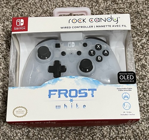 Frost White Rock Candy Wired Nintendo Switch Controller PDP Accesories ...