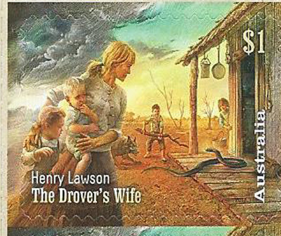 2017 $1 Henry Lawson 'The Drover's Wife' S/A Stamp:Muh | eBay