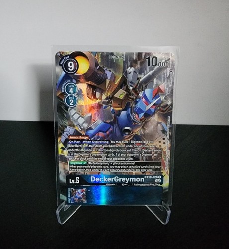 Digimon CCG DeckerGreymon BT10-026 Xros Encounters Alternative Art Rare ...