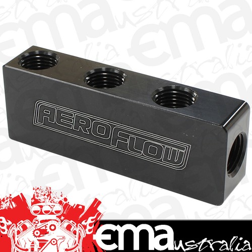 Aeroflow AF456-01-06BLK Compact Distribution Block 1 In 6 Out All Port ...