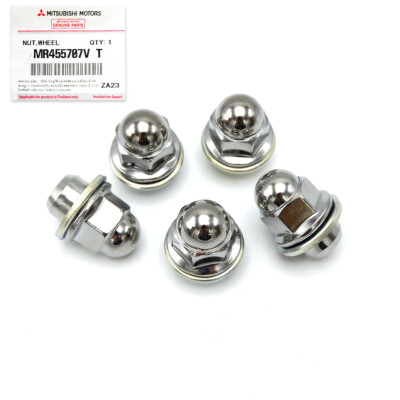 Set Tire Wheel Nut Genuine OEM Silver For Mitsubishi L200 Triton 2006 ...