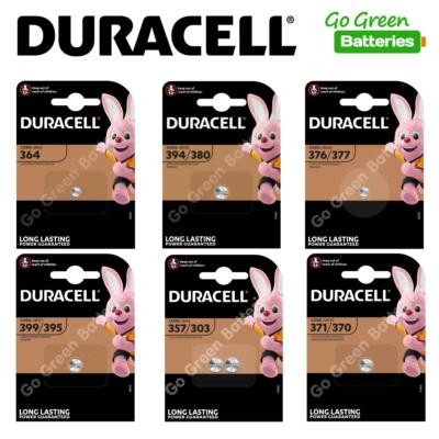 Duracell Watch Battery 1.5V Silver Oxide 364 399/395 376/377 394/380 ...