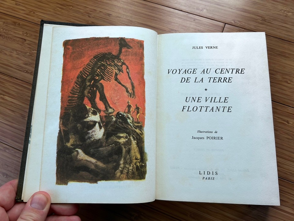 Jules Verne French Color illustrations Lidis Voyage au Centre de la ...