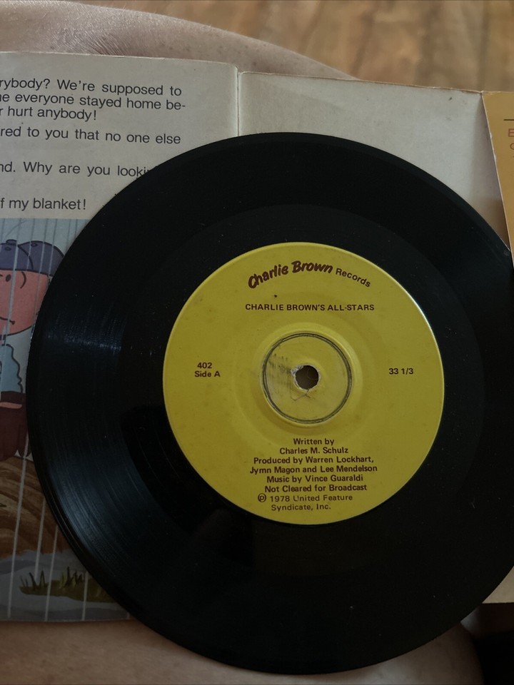A Charlie Brown Record and Book 1978 United Features -Schulz "All-Stars ...