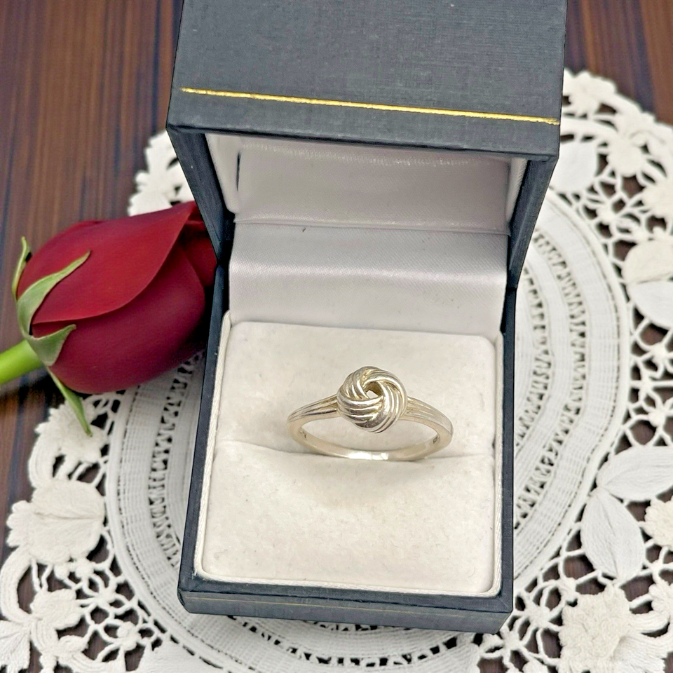 RJ Graziano 925 Sterling Silver LOVE KNOT Band Ring, size 9.75 | eBay