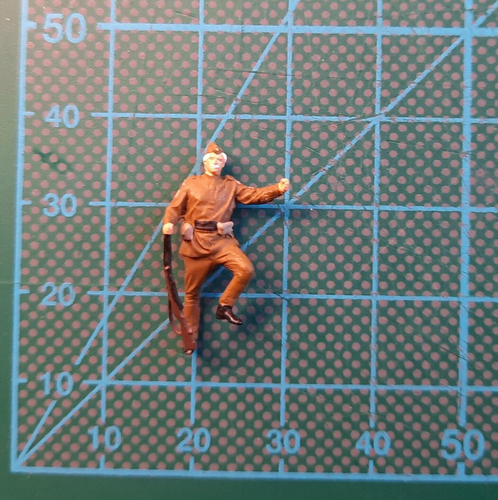 OO GAUGE CORPORAL JONES FIGURE HAND PAINTED HOME GUARD WORLD WAR II ...