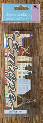 JOLEES EUROPE Title Scrapbook Stickers Eiffel Tower Big Ben Vatican ...