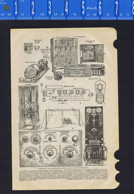 Wireless, Radiotelegraphy & Radiotelephony- Tube Transmitter-1929 Wood ...