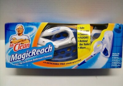 New Mr. Clean Magic Reach Bathroom Cleaning Detachable Pole Starter Kit ...