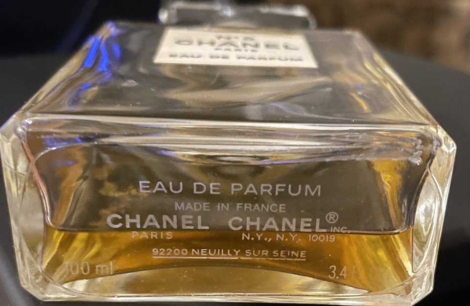 Vintage Collectible No 5 CHANEL Paris 3.4oz Perfume Damaged leaky seal ...