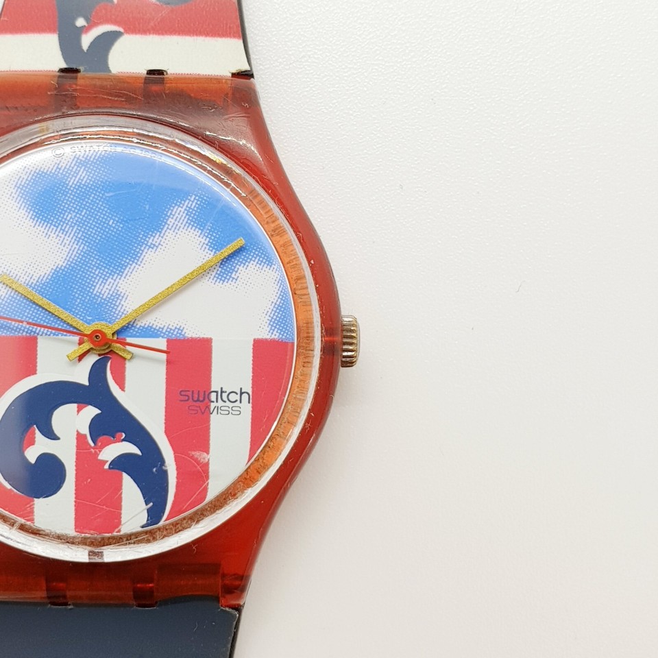 1990 Colorful Swiss Made Swatch Watch for Men and Women Rare Swiss ...