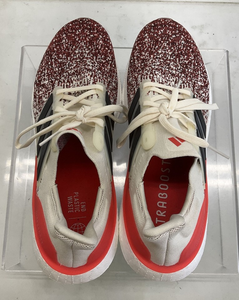 Adidas UltraBoost Light Chalk Bright Red Gradient Running Shoes 10.5 | eBay