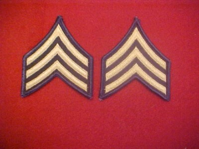 US Army Enlisted FEMALE E-4 Corporal gold on green patch set | eBay