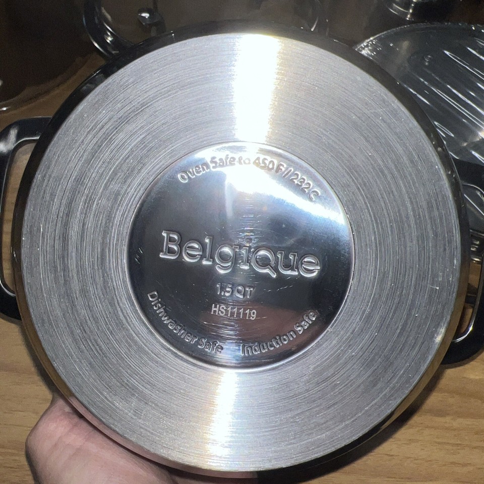 Belgique Stackable 10-Pc. Stainless Steel Cookware Set | eBay