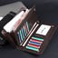 Men's Bifold Leather Zip Coin Long Wallet Multi Card Holder Purse ...