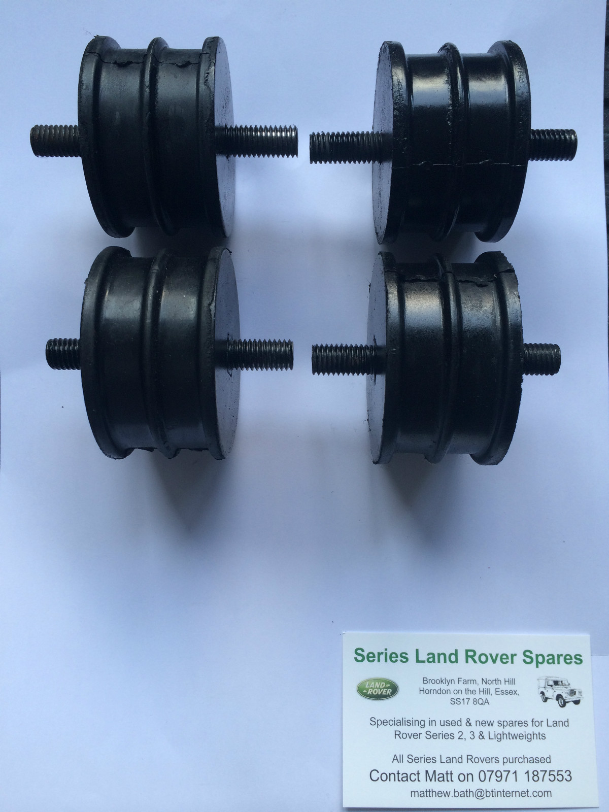 Land Rover Series 2, 2a & 3 2.25 Petrol Engine X2 & Gearbox X2 Mounts ...