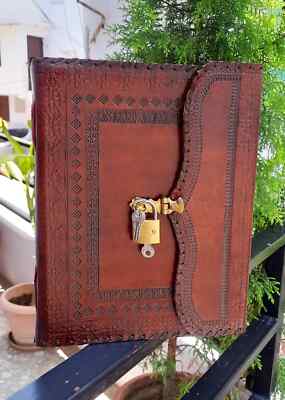 Leather Grimoire Binder Leather Binder Cover Notebook Office Folder ...