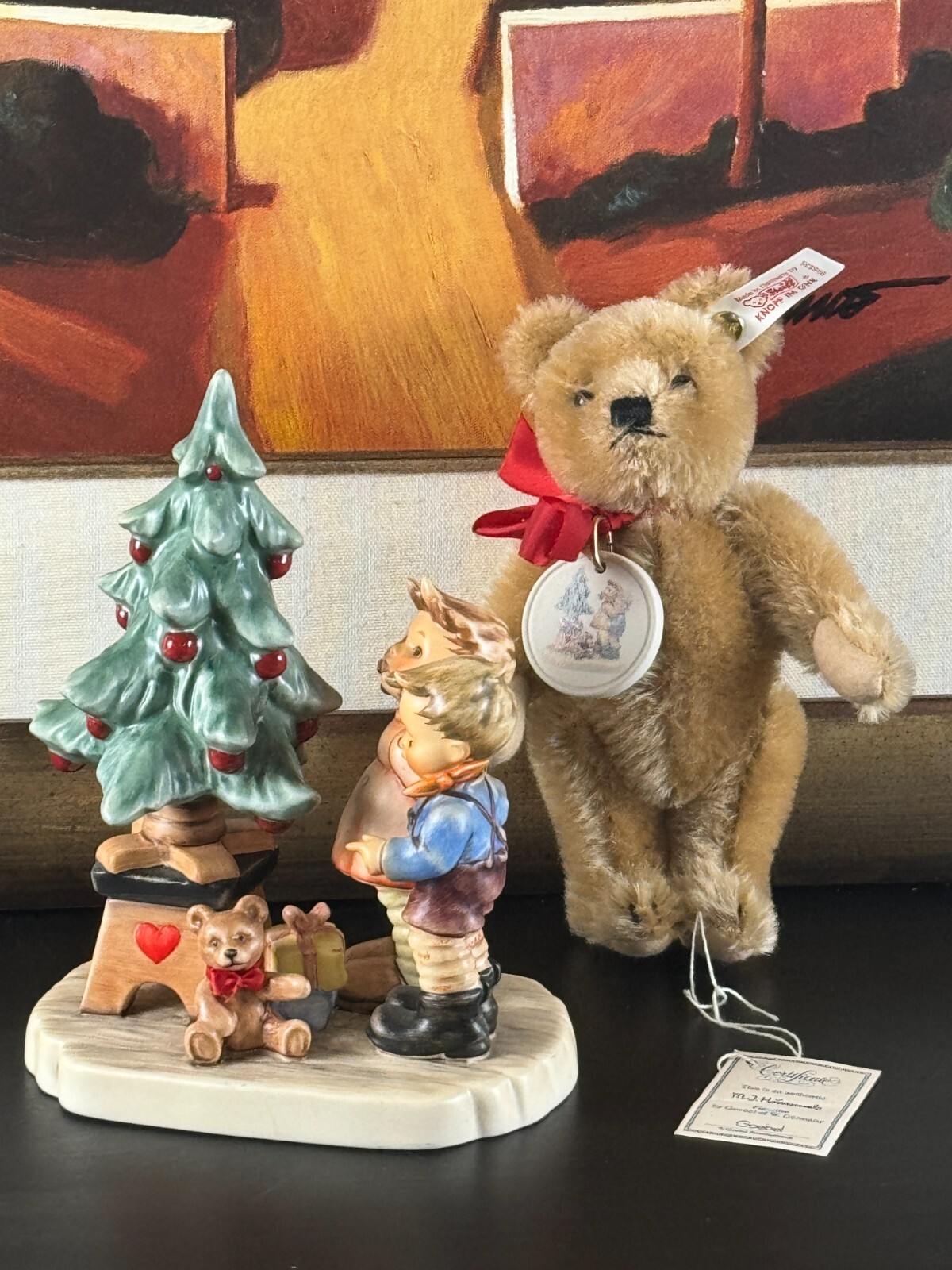Wonder Of Christmas Goebel Hummel Figurine With Steiff Bear Gift | eBay