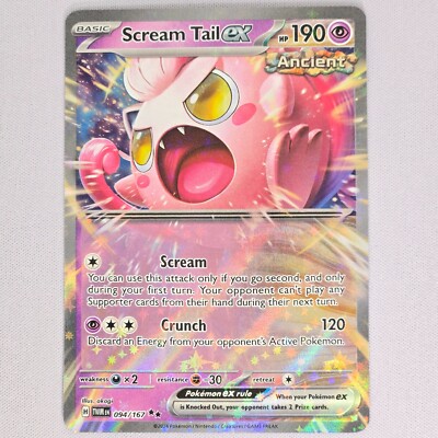 Scream Tail EX 094/167 Twilight Masquerade Holo Double Rare Pokemon ...