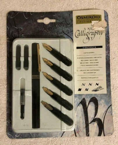 100 Calligraphy Pen Ink Cartridges for OSMIROID calligraphy set (avl 9 ...