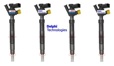 Injektor Einspritzdüse Delphi 4x VW MAN 2,0 TDI 04L130277AP 04L130277BB ...