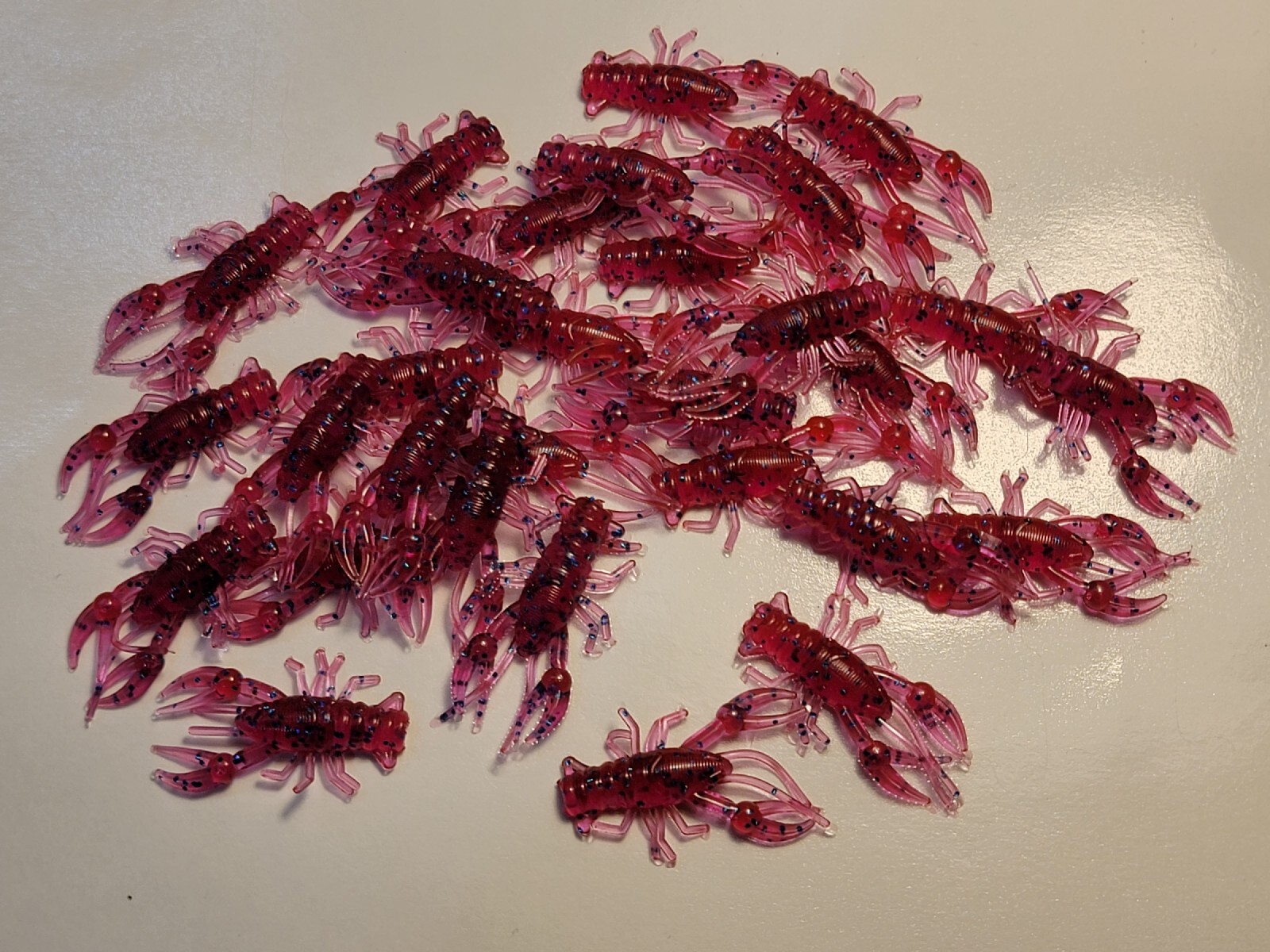 (30) 1" MINI CRAW Crappie Panfish Jig Crawfish Lure Soft Plastic Solid Body | eBay