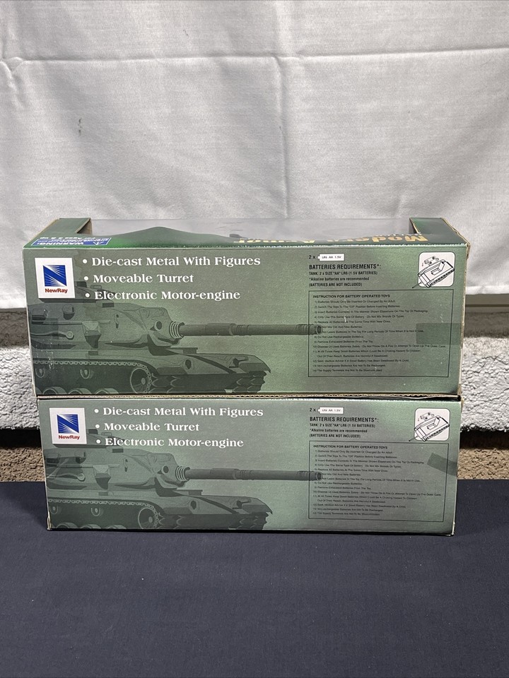 Modern Armor Battery Operated Tank Lot Sherman M4A3 And King Tiger ...