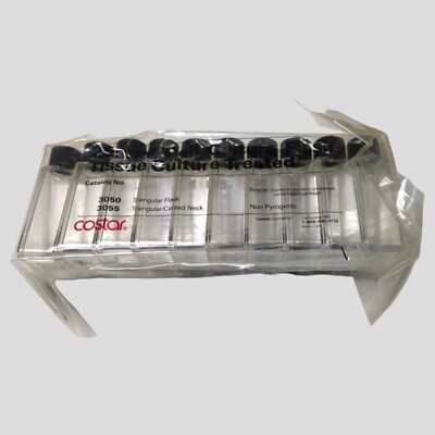 Costar Cell Culture Flask 25 cm² 20 Flasks per Pack Triangular Flask ...