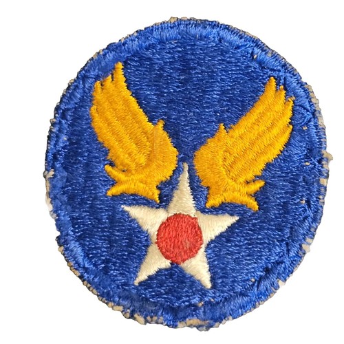 US Army Air Force Shoulder Patch Red Dot Blue Field Gold Wings WW2 2 ...