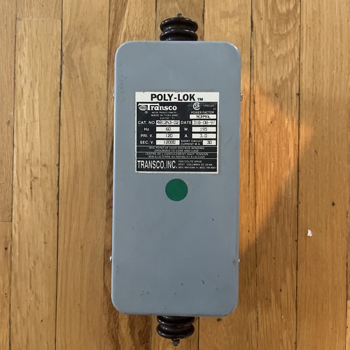 E66150 4B12n3-02 T1 TRANSCO NEON SIGN TRANSFORMER 120V-12KV 60HZ 3A ...