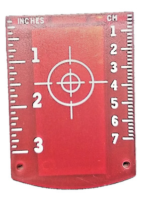 Red Ceiling Target for Bosch, CST/Berger, Spectra, Leica Lasers | eBay