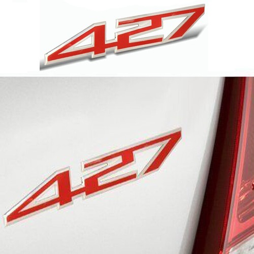 2Pcs 427 Aluminum Emblem Sticker Badge Decal For Chevy Corvette ZR1 ...