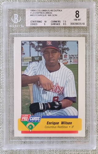 1994 Columbus RedStixx Fleer/ProCards #453 Enrique Wilson BGS 8 NM-MT ...