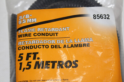 Black Dorman Flex Split Tube Wire Conduit 3/8" id X 5ft. Fuel & Heat ...